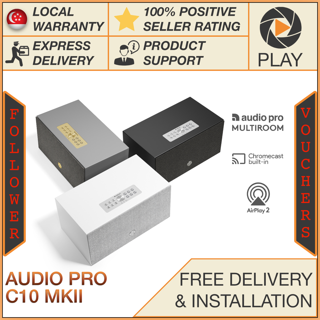 Audio Pro C10 MKII Wireless multiroom speaker (Audiopro C10 MKII) | Shopee Singapore