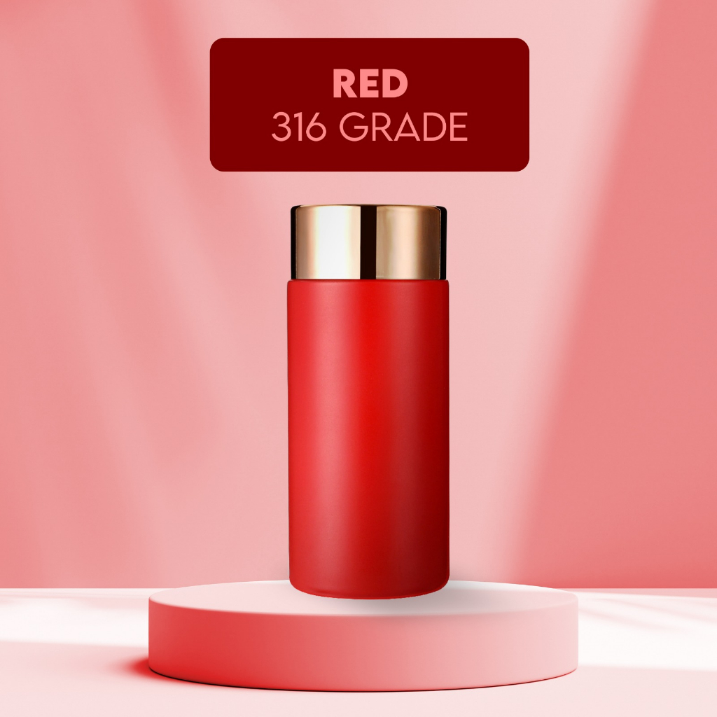 [SG STOCK] 200ML Mini 316 Grade Thermos Elegant Water Bottle Mini Thermal Stainless Steel Hot ...