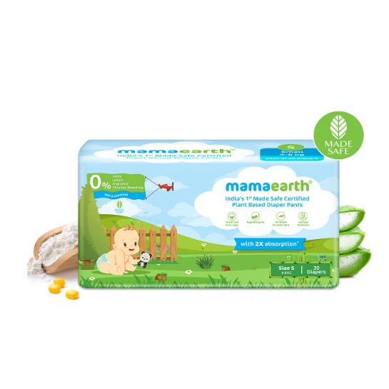 Mamaearth Plant Based Diaper Pants (Size S 4 - 6 kg) 30 Diapers | Shopee Singapore
