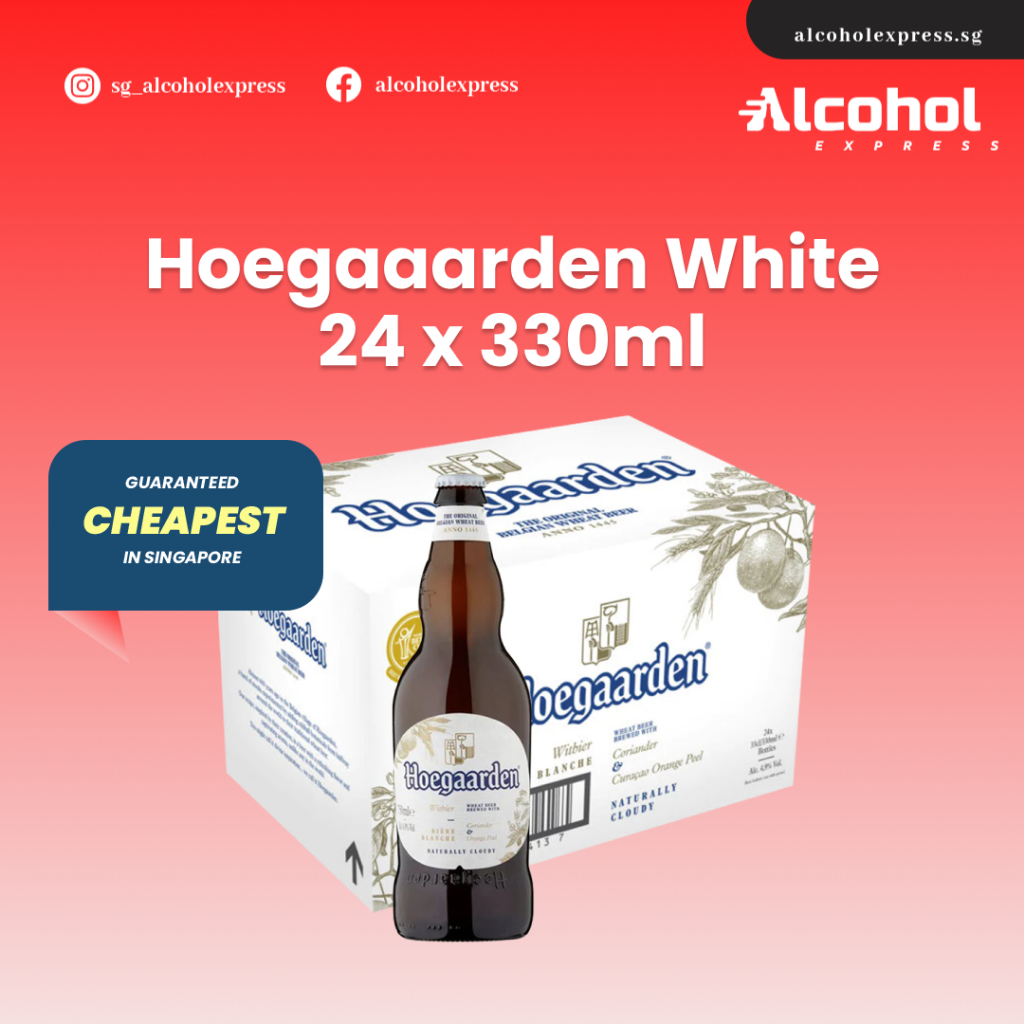 Hoegaarden White Beer Carton (24 x 330ml) | Shopee Singapore