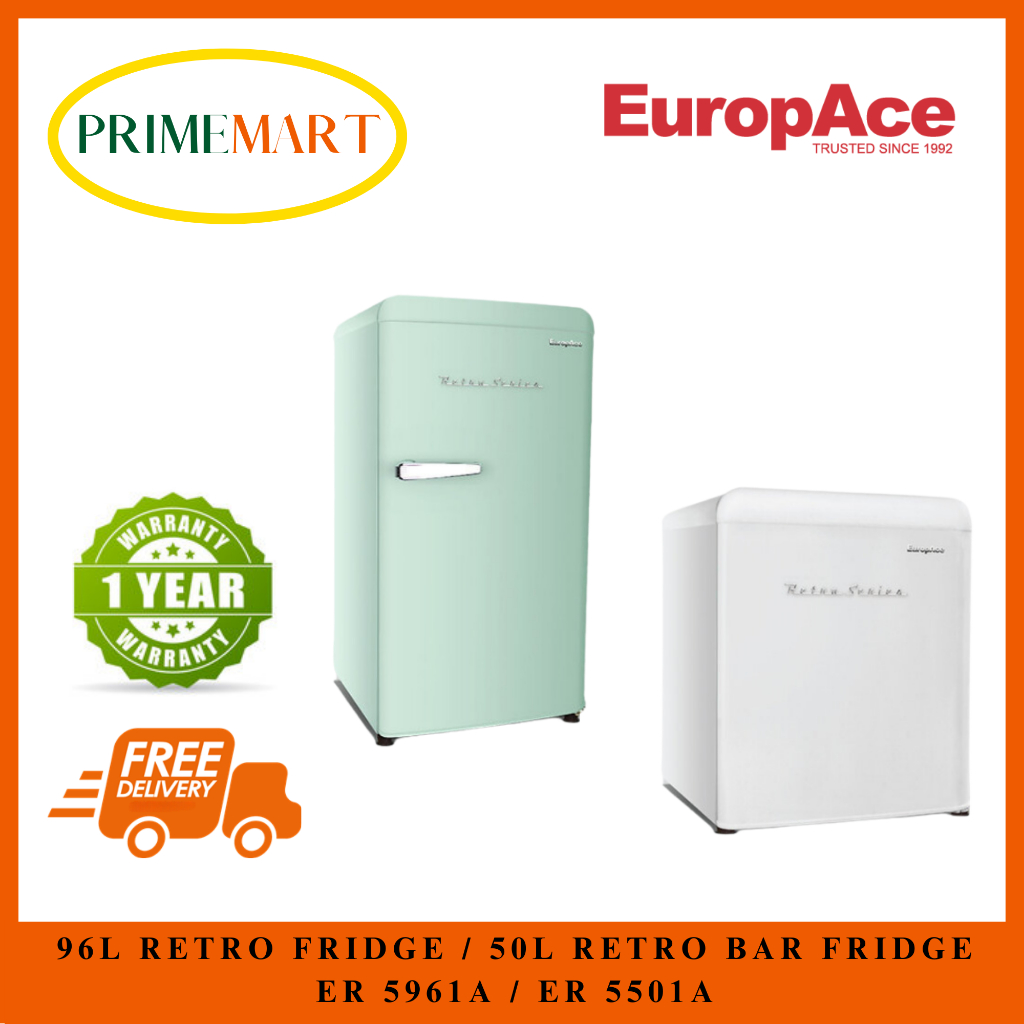 EUROPACE ER 5961A 96L RETRO FRIDGE / ER 5501A 50L RETRO BAR FRIDGE - 1 ...