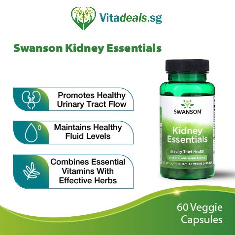 Swanson Kidney Essentials Supplement for Healthy Kidneys & Urinary ...
