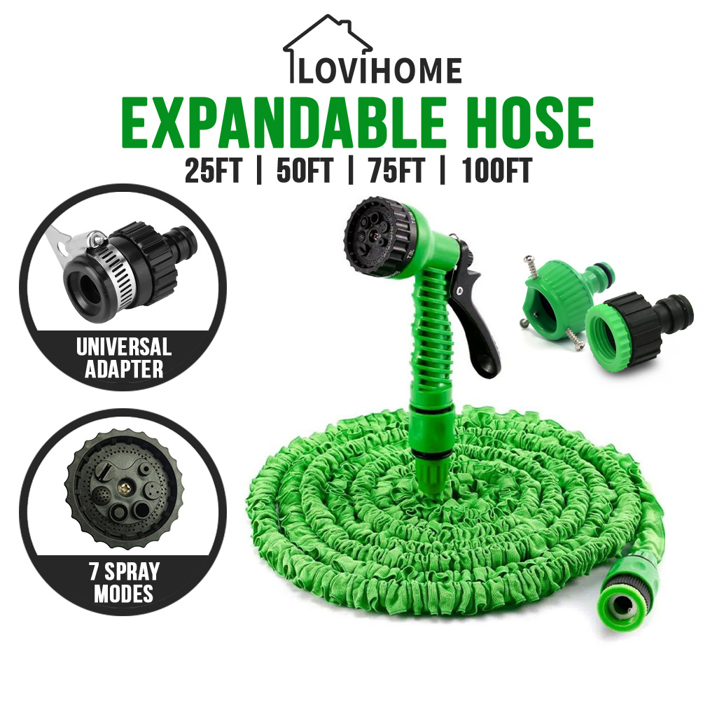 SG Expandable Water Hose Pipe With Spray Gun - Car Wash Garden Watering ...