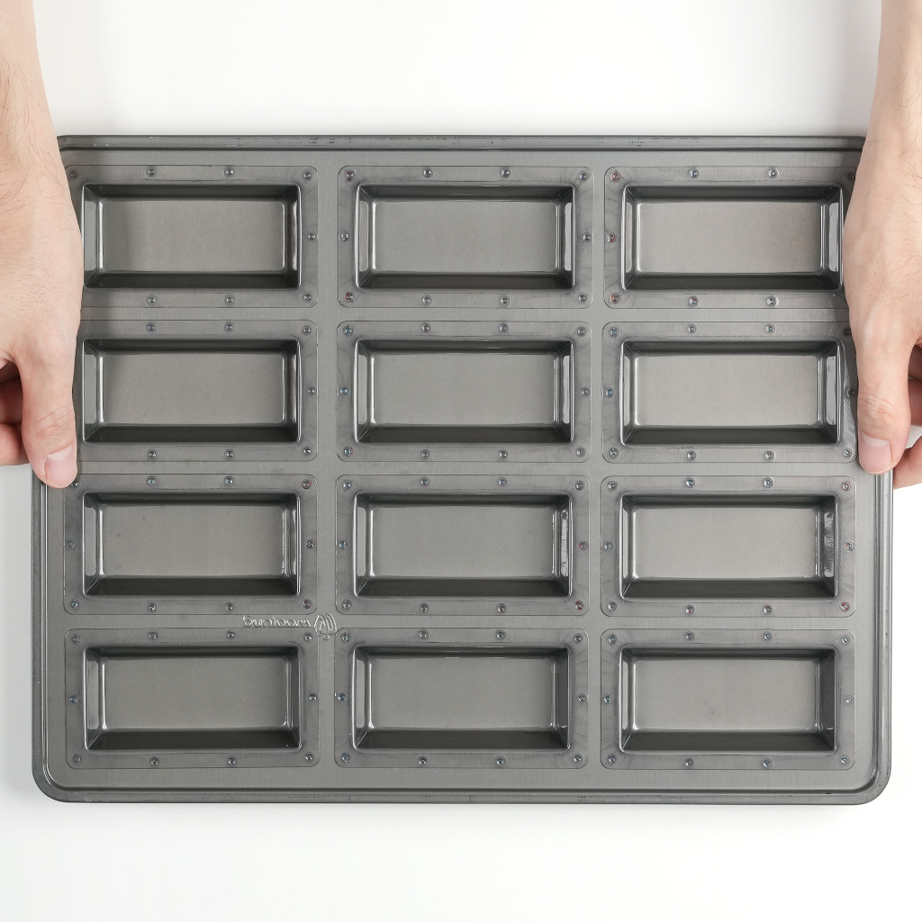 [Korea] Silicone Coated Non-Stick DEEP Financier Pan Mould 12 Cavity ...