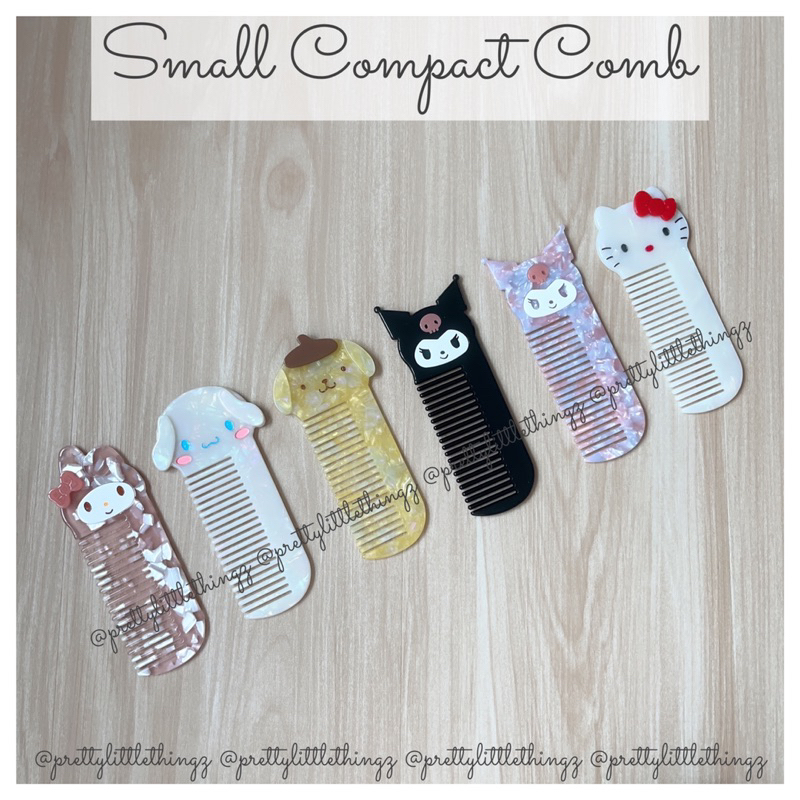 * SG READY STOCK * Small Compact Comb (Kuromi, Melody, Cinnamoroll ...