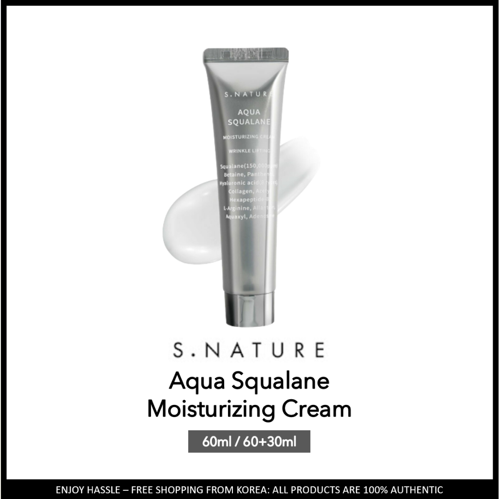 [READY TO SHIP] S.NATURE Aqua Squalane Moisturizing Cream ( 60ml / 60ml ...