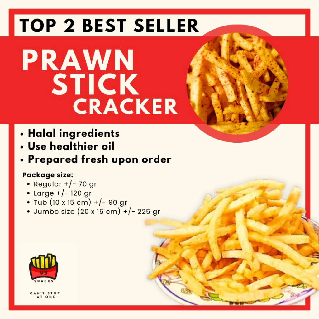 [BEST SELLER] Prawn Stick Crackers - Top 2 Best Seller (6K++ Sold ...
