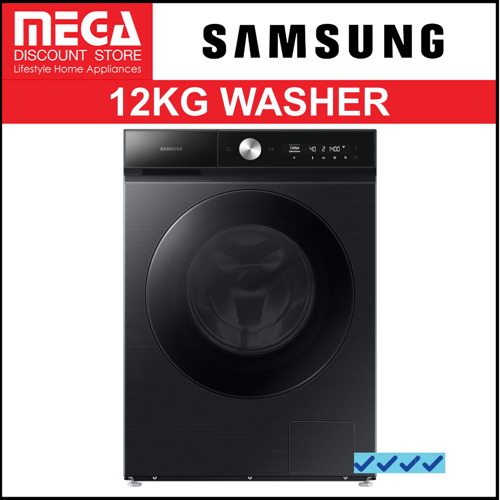 SAMSUNG WW12BB944DGBSP 12KG FRONT LOAD WASHER (4 TICKS) | Shopee Singapore