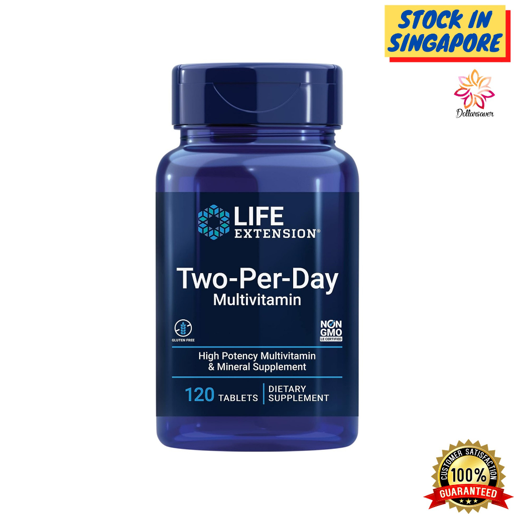 Life Extension Two-Per-Day Multivitamin Supplement 120 Tablets | Shopee ...