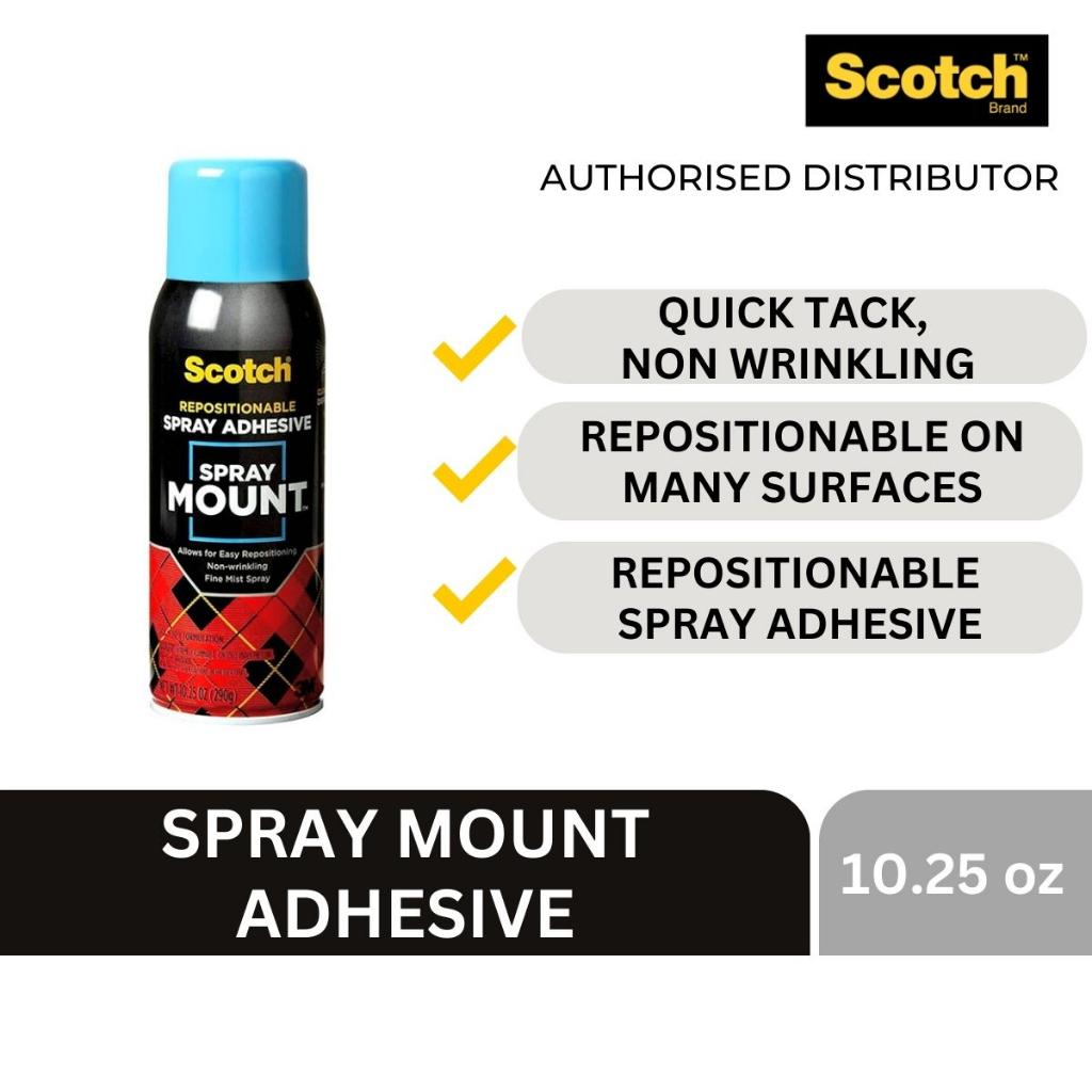 3M Scotch Spray Mount Repositionable Adhesive For Posters - 3M-6065 ...
