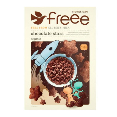 Doves Farm Freee Chocolate Stars Cereal/Doves Farm Freee Corn Flakes ...