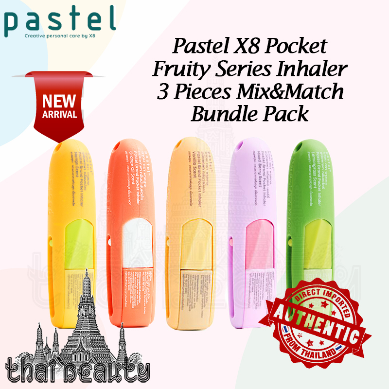 Pastel X8 Pocket Fruity Series Inhaler 3 Pieces Mix&Match Pack | Shopee ...
