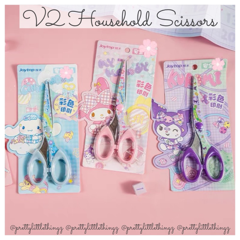 * SG READY STOCK * V2 Household Scissors (Kuromi, Hello Kitty, Melody ...