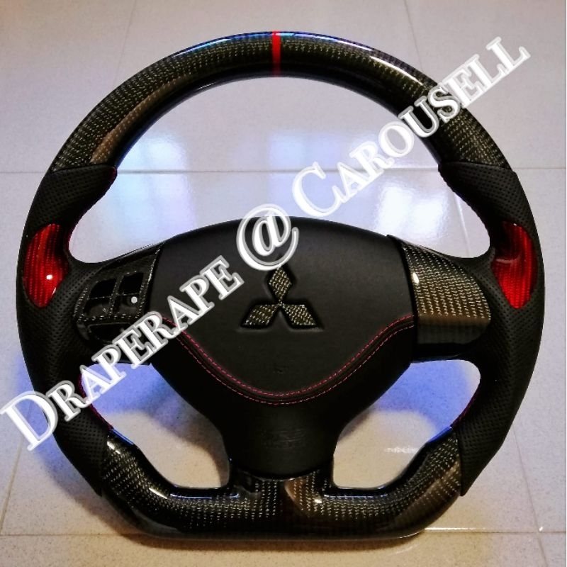 Mitsubishi Lancer Ex Carbon Fiber Steering Wheel | Shopee Singapore