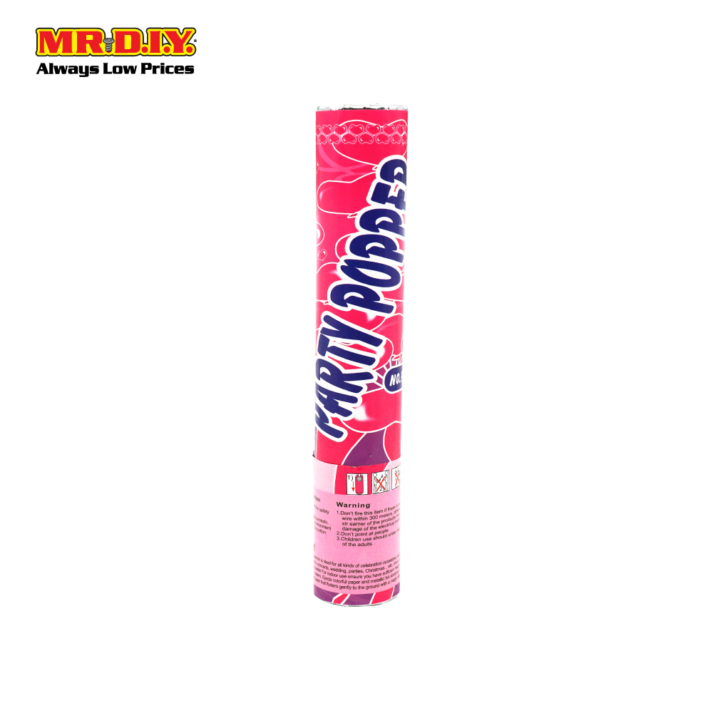 (MR.DIY) Party Poppers with Safety Lock (30cm) | Shopee Singapore