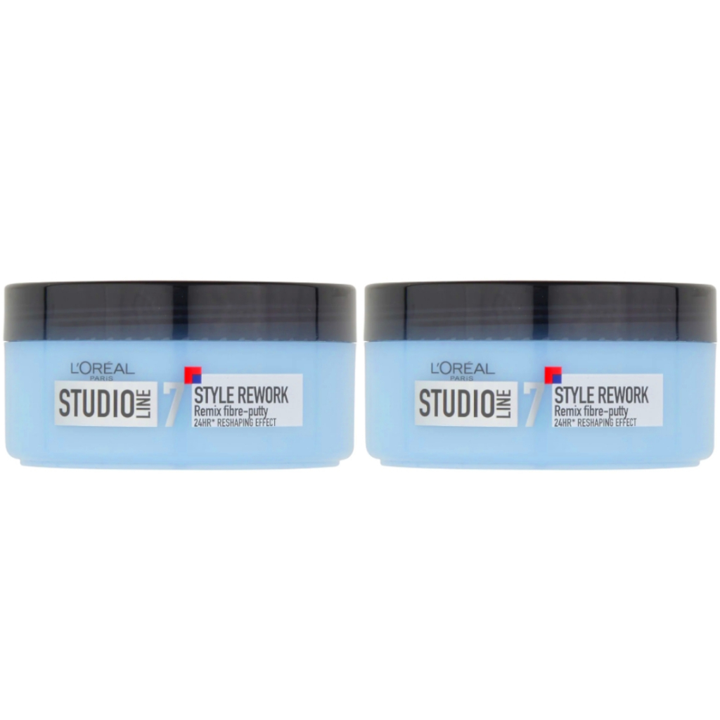 (BUNDLE OF 2) L'OREAL STUDIO LINE STYLE REWORK REMIX FIBRE-PUTTY 150ML ...