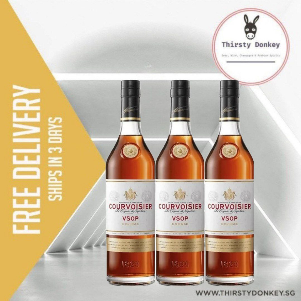 Courvoisier VSOP Cognac 700ml [WITH BOX] (Bundle of 3 ) | Shopee Singapore