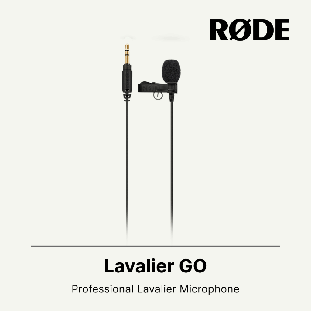 Rode Lavalier GO Omnidirectional Lavalier Microphone for Wireless GO Systems (Black) | Shopee ...