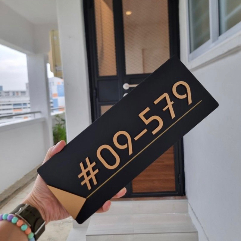 Customised Unit Sign door sign/unit number signage Customised Door Unit ...