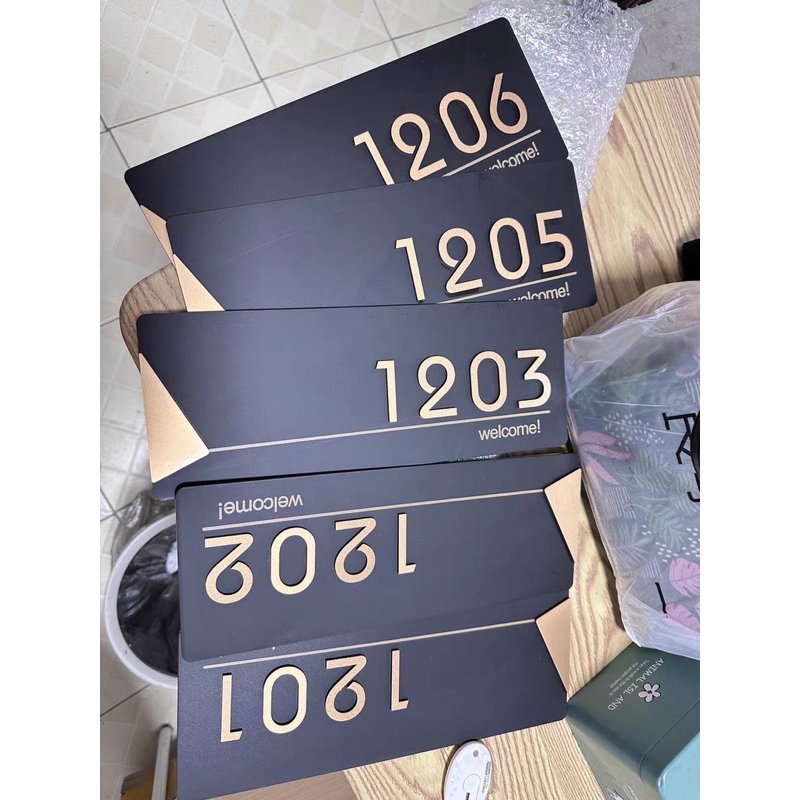 Customised Unit Sign door sign/unit number signage Customised Door Unit ...