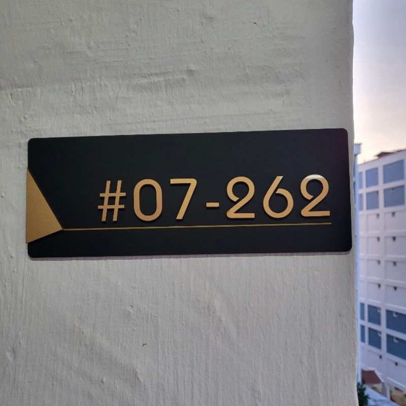 Customised Unit Sign door sign/unit number signage Customised Door Unit ...