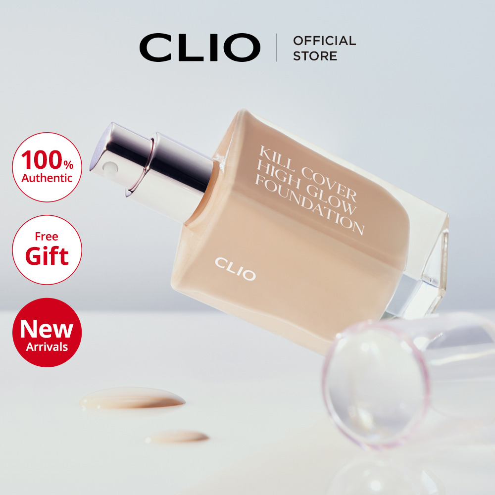 [CLIO] CLIO MD's Pick │ Kill Cover High Glow Foundation 38g (3 Shades, 72H Long-Lasting, Glowing ...