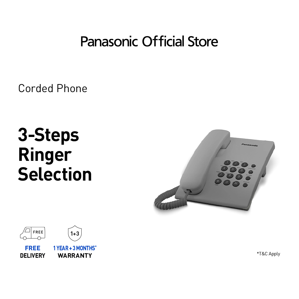 Panasonic Corded Phone KX-TS500MX | Shopee Singapore