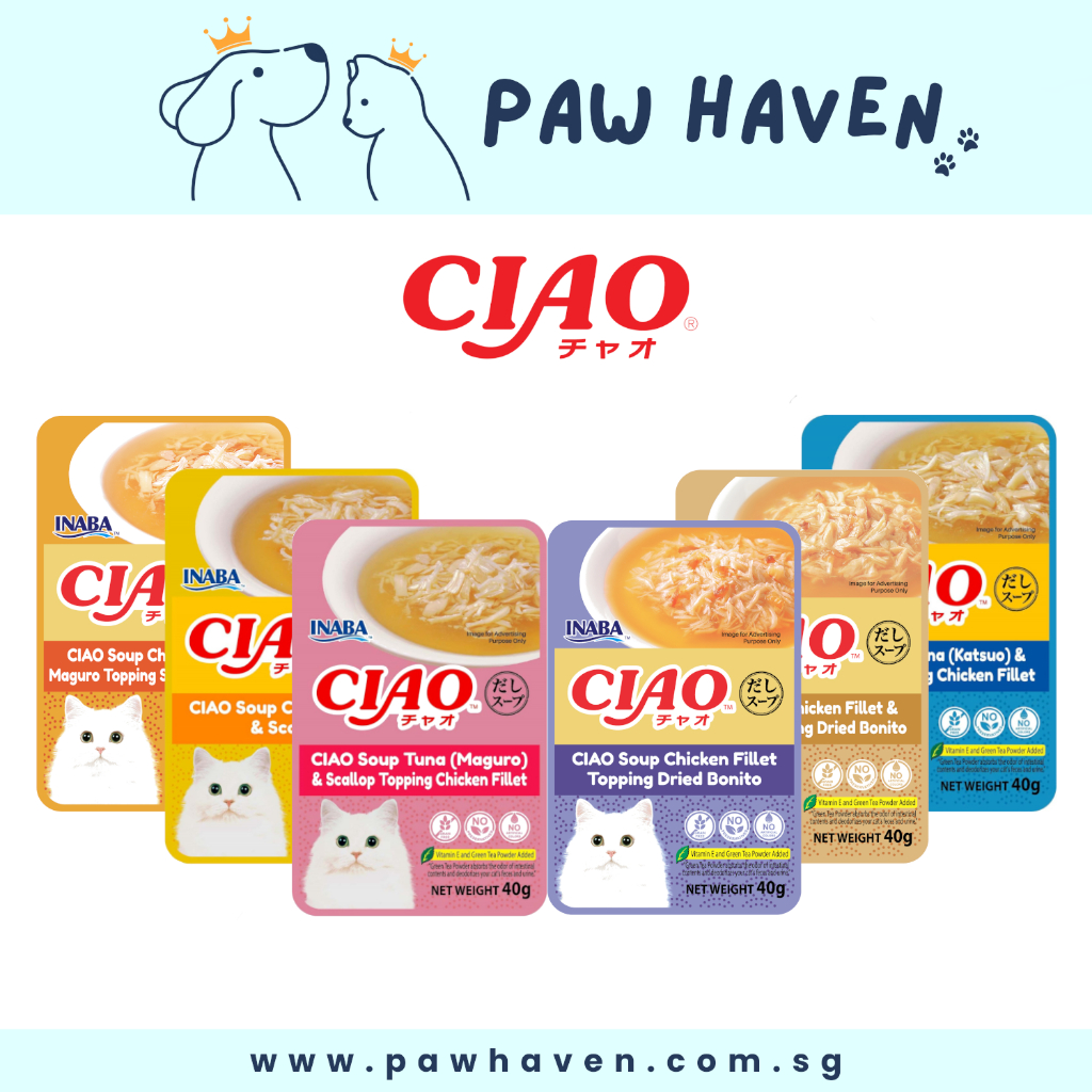 [MIXABLE] Ciao Clear Soup Pouch Chicken Fillet Wet Cat Food 40g | Shopee Singapore