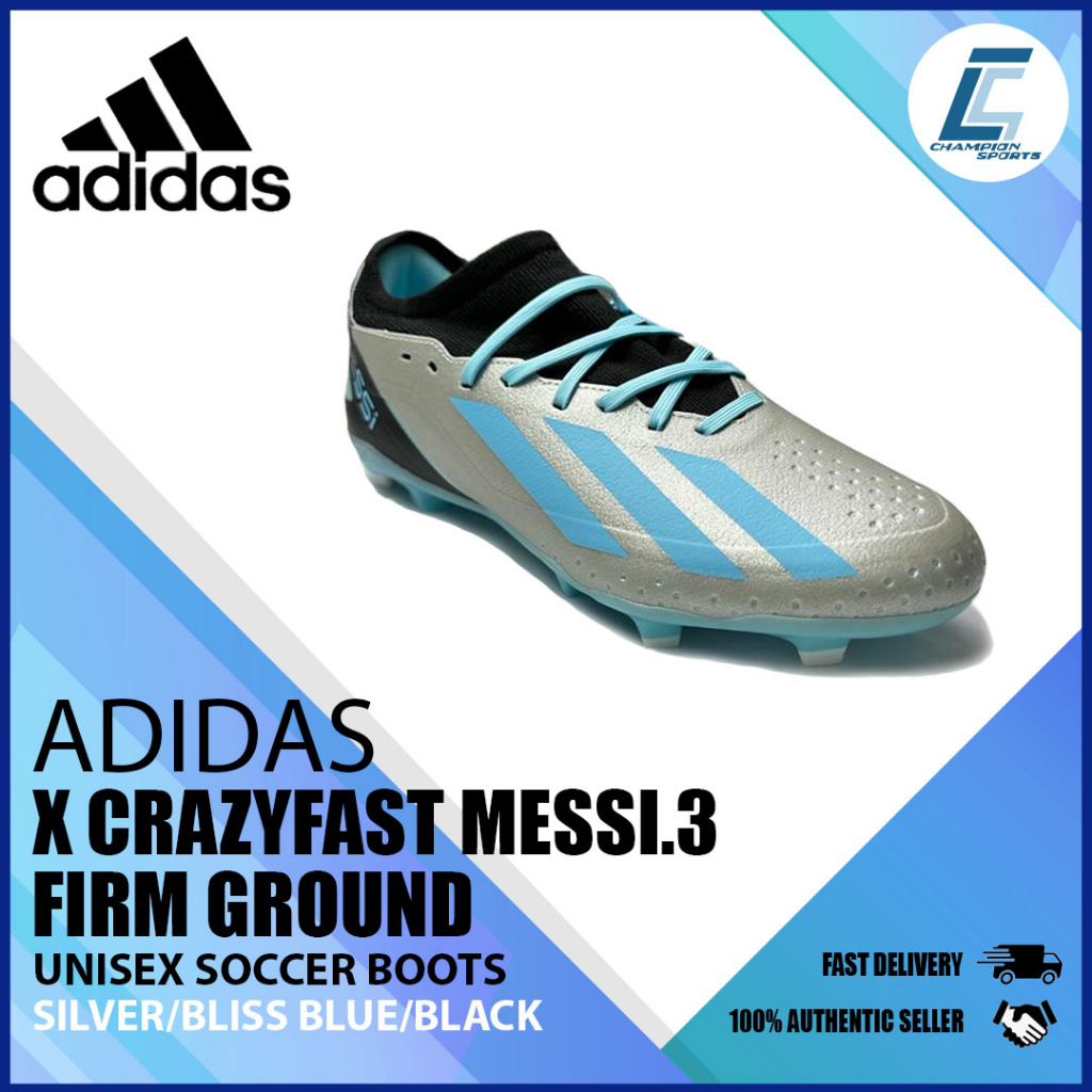 Adidas Unisex X Crazyfast Messi.3 Firm Ground Soccer Boots (IE4078 ...