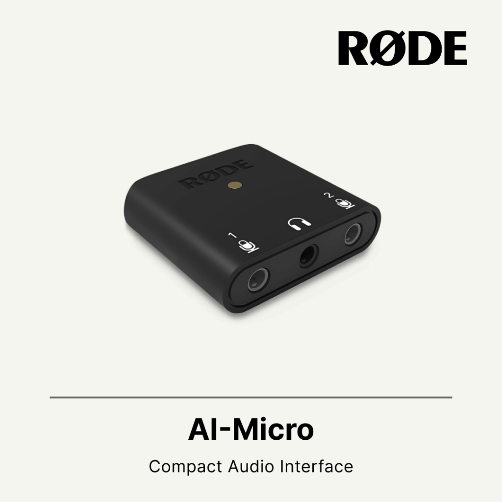 Rode AI-Micro AI Micro Compact USB Type-C Audio Interface | Shopee ...