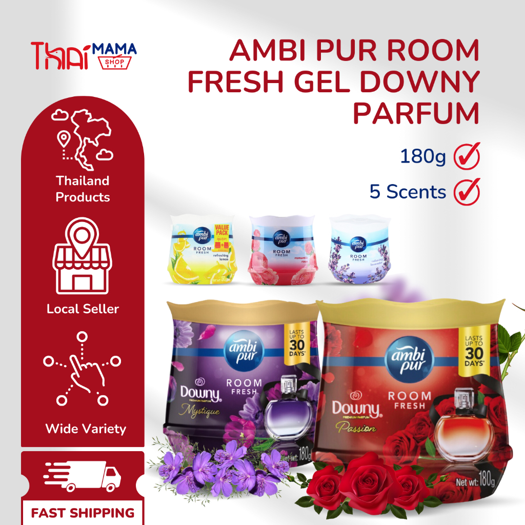 Ambi Pur Room Fresh Gel Downy Parfum 180g x 1 Piece | Shopee Singapore