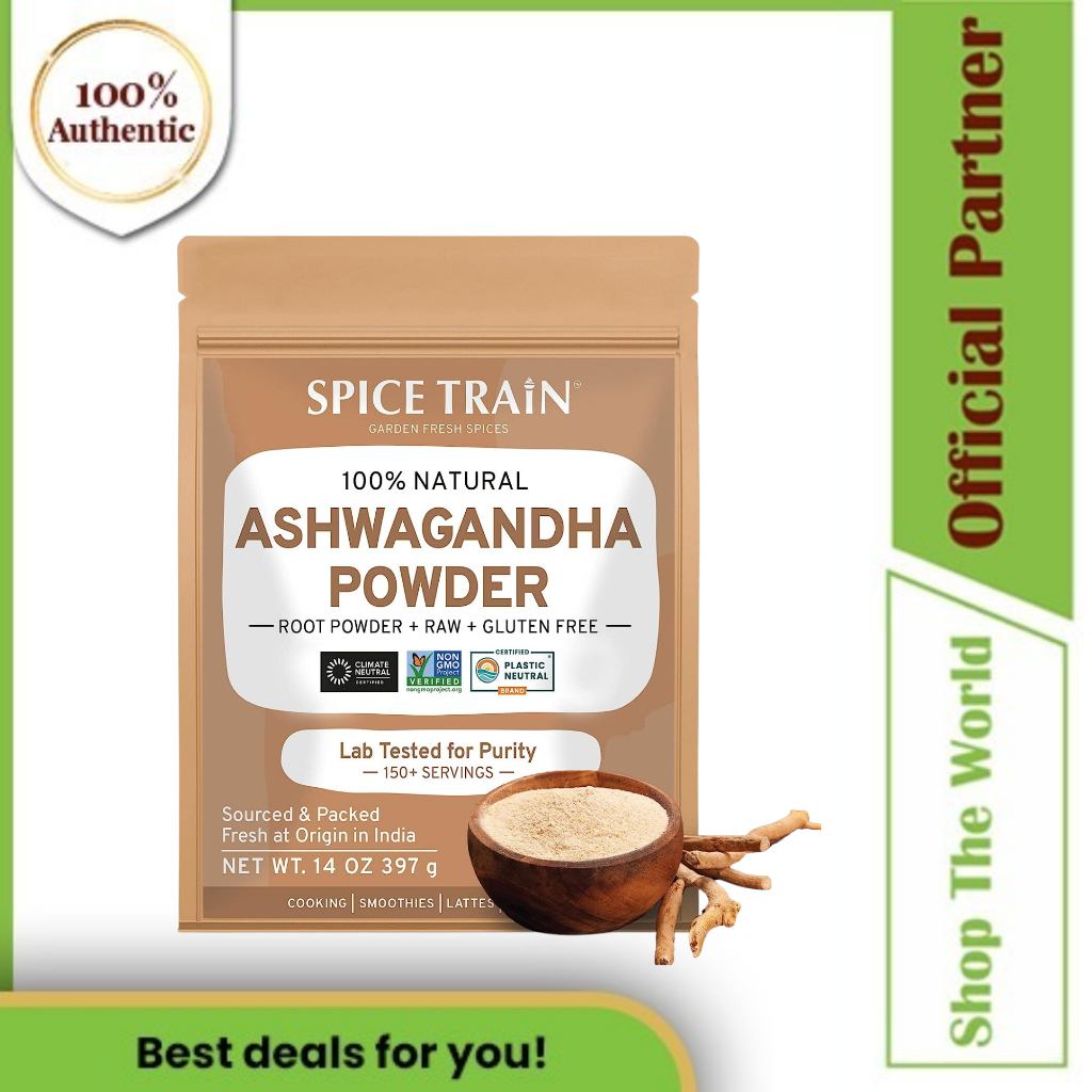 Vahdam Spice Train 100% Natural Ashwagandha Powder (397g / 16oz ...