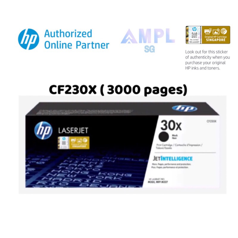 Genuine HP 30X High Yield Black Original LaserJet Toner Cartridge ...
