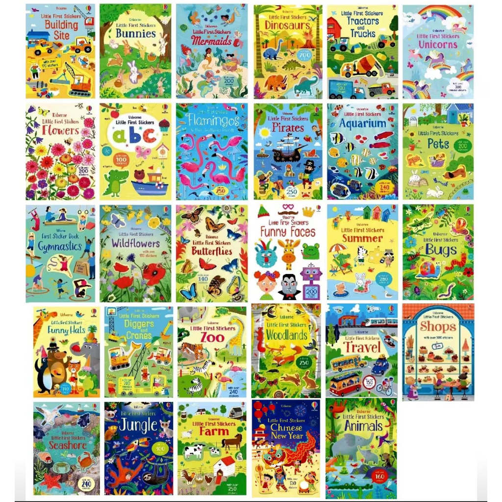 [SG] 2025 A5 Size LATEST NEW USBORNE Little First Sticker Book | Shopee ...