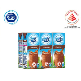 Dutch Lady UHT 200ML Chocolate Milk/ Lady UHT Full Cream Milk/Lady UHT ...