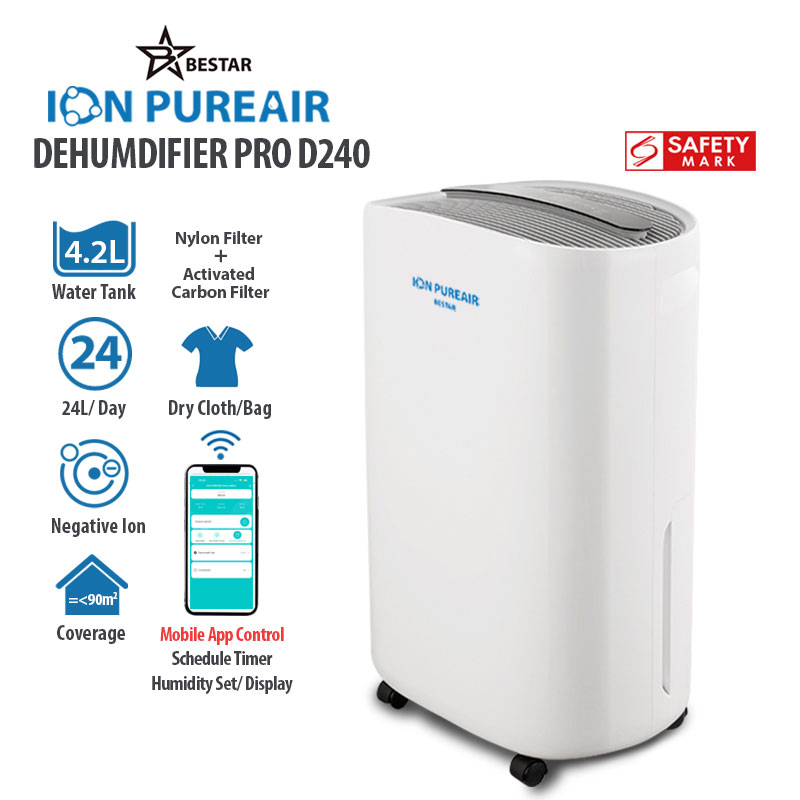 BESTAR ION PUREAIR PS80 2-in-1 Dehumidifier and Hepa Air Purifier | Shopee Singapore
