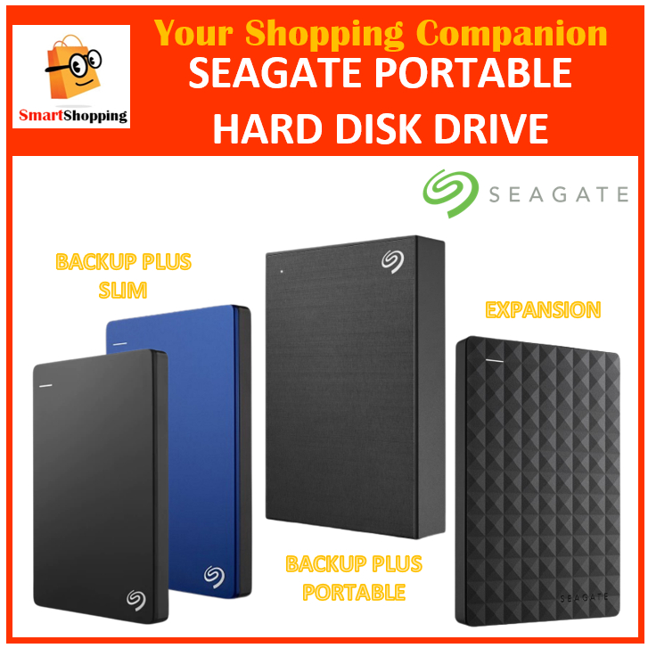 Seagate BackUp Plus Portable Expansion Hard Disk Drive 1TB 2TB 4TB 5TB HDD External Hard Drive 1 ...