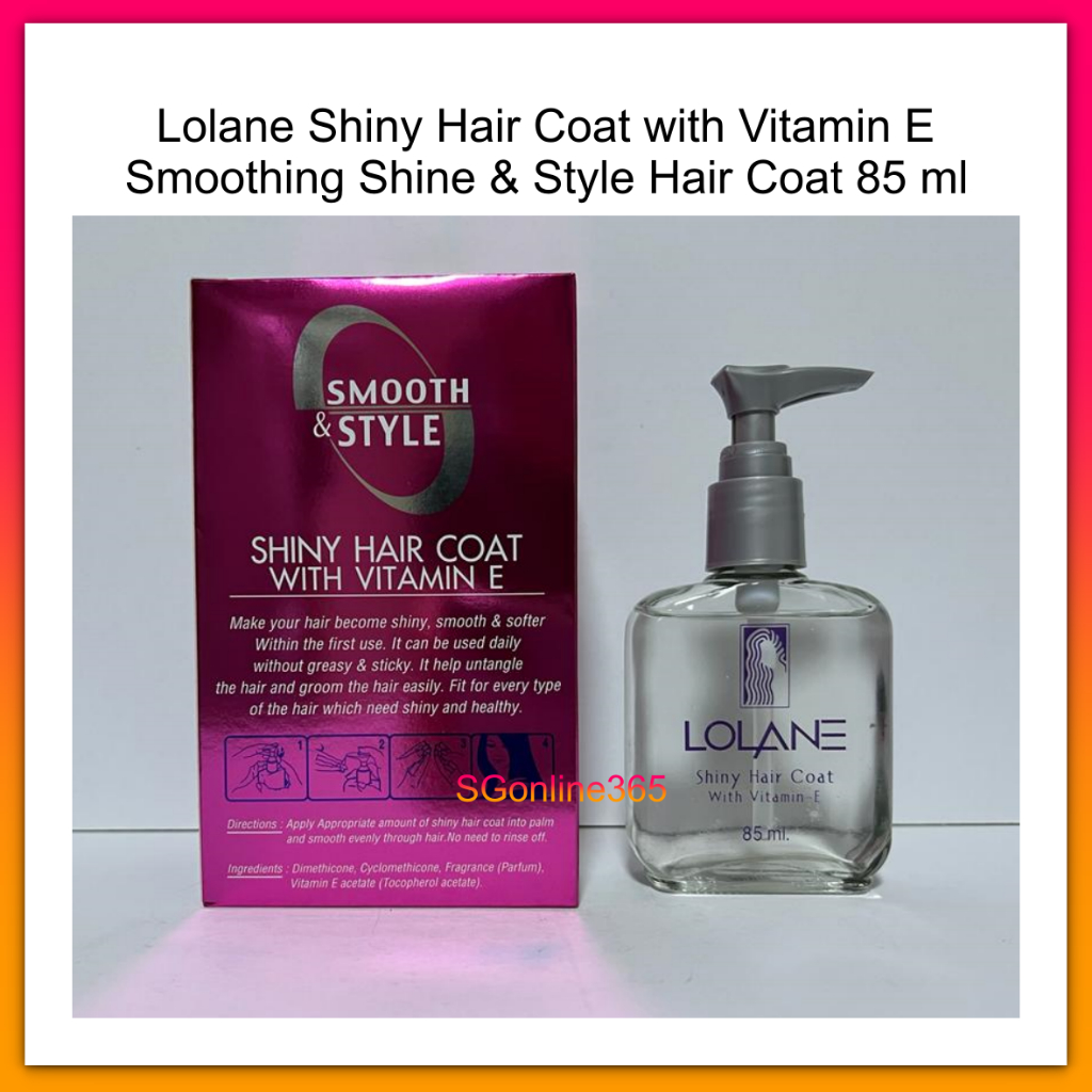 Lolane Shiny Hair Coat with Vitamin E Smoothing Shine & Style Hair Coat ...