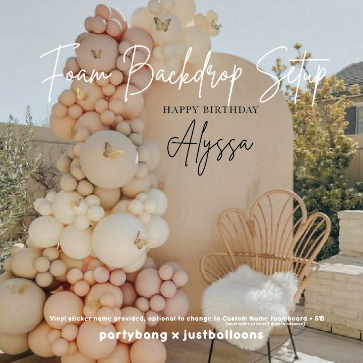 🇸🇬 [Set up] Arch Foamboard Backdrop Set up for Birthday, Proposal ...