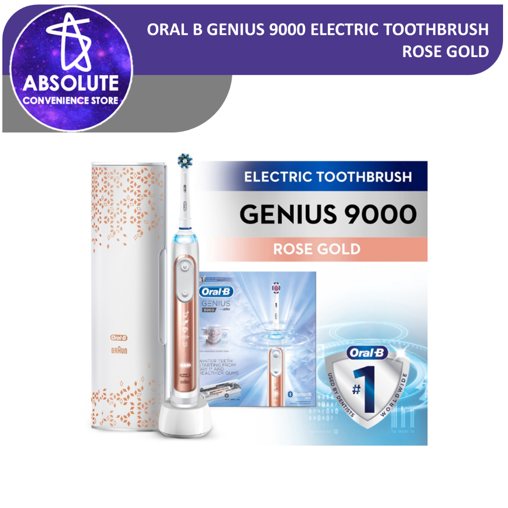 Oral-B Genius 9000 Electric Toothbrush - Black, White & Rose Gold ...