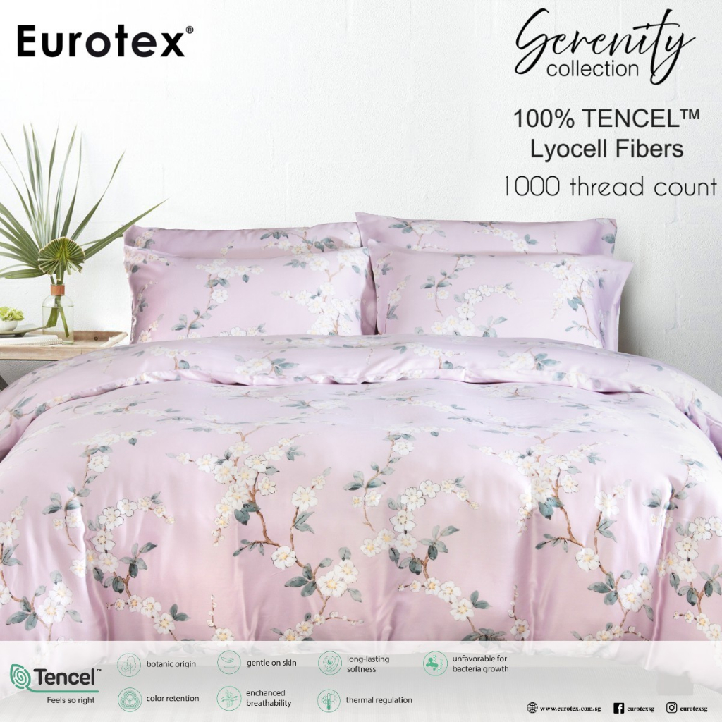 Eurotex Serenity, 1000 Thread Count, 100% TENCEL™ Fibers, Fitted ...
