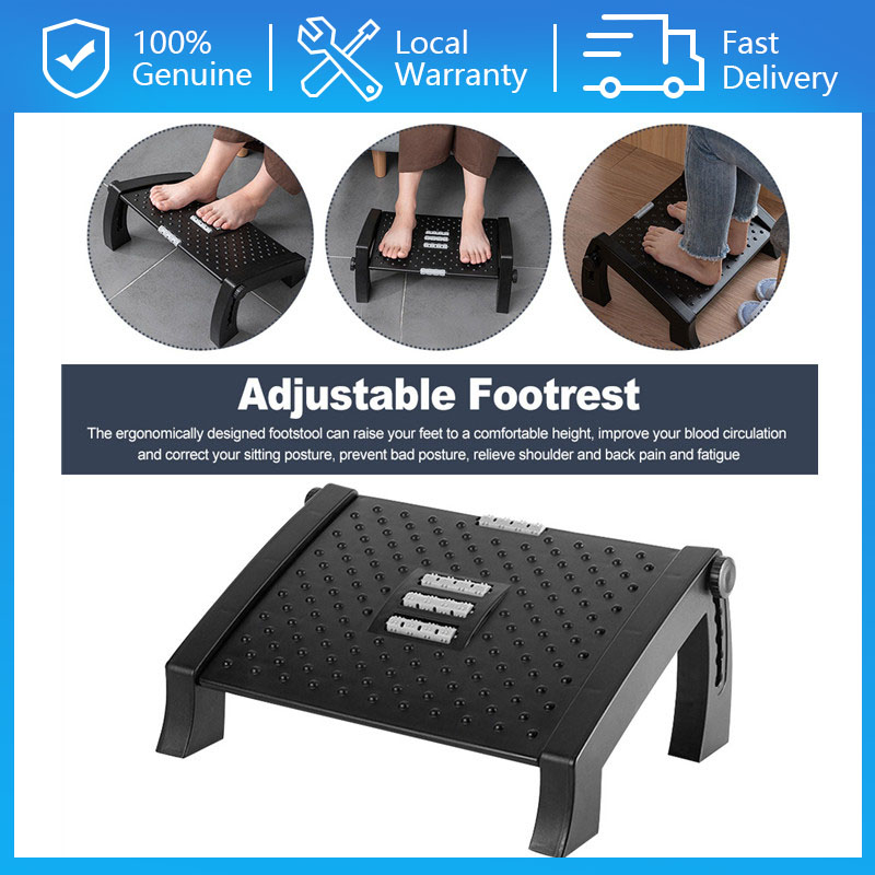 Ergonomic Foot Rest Office Under Desk With Foot Massage Roller Leg Rest ...