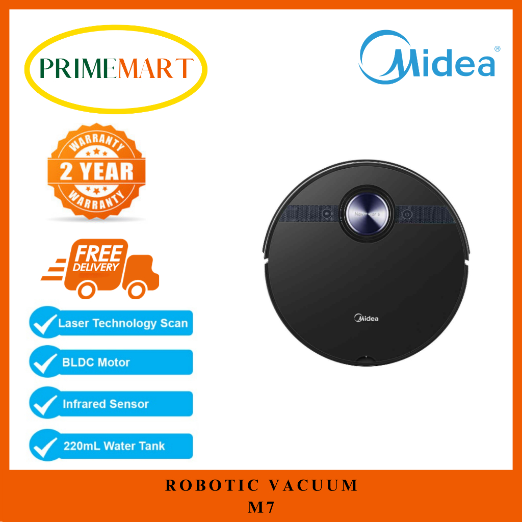 MIDEA M7 ROBOTIC VACUUM CLEANER - 2 YEARS WARRANTY | Shopee Singapore