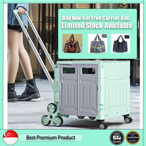 New 80L/50L 8w Foldable Shopping Cart Foldable Shopping Trolley Cart ...