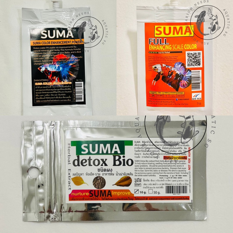 SG READY STOCK | SUMA FULL Enhancing Colour Betta Fish Food / detox Bio ...
