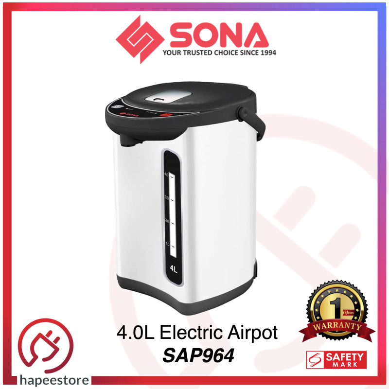 Sona 4.0L Electric Air Pot - SAP 964 SAP964 (1 Year Warranty) | Shopee ...