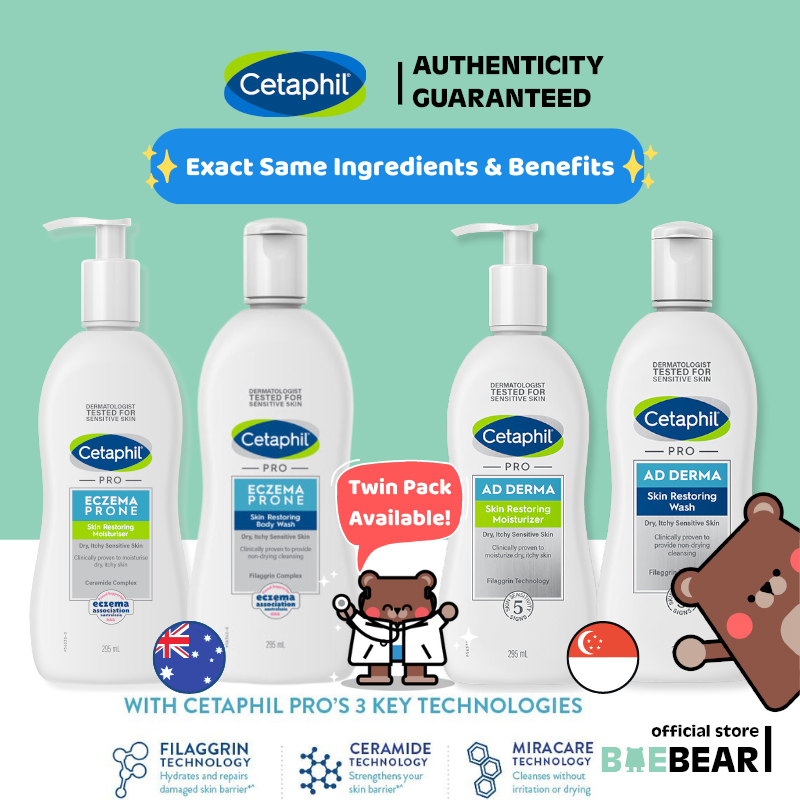 Cetaphil Moisturiser PRO Eczema Prone Skin Restoring, Restoring Body ...