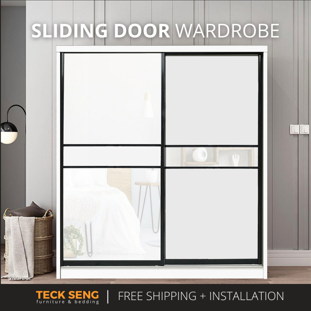 (FREE Shipping & FREE Installation) TECK SENG 8 Feet Sliding Doors ...