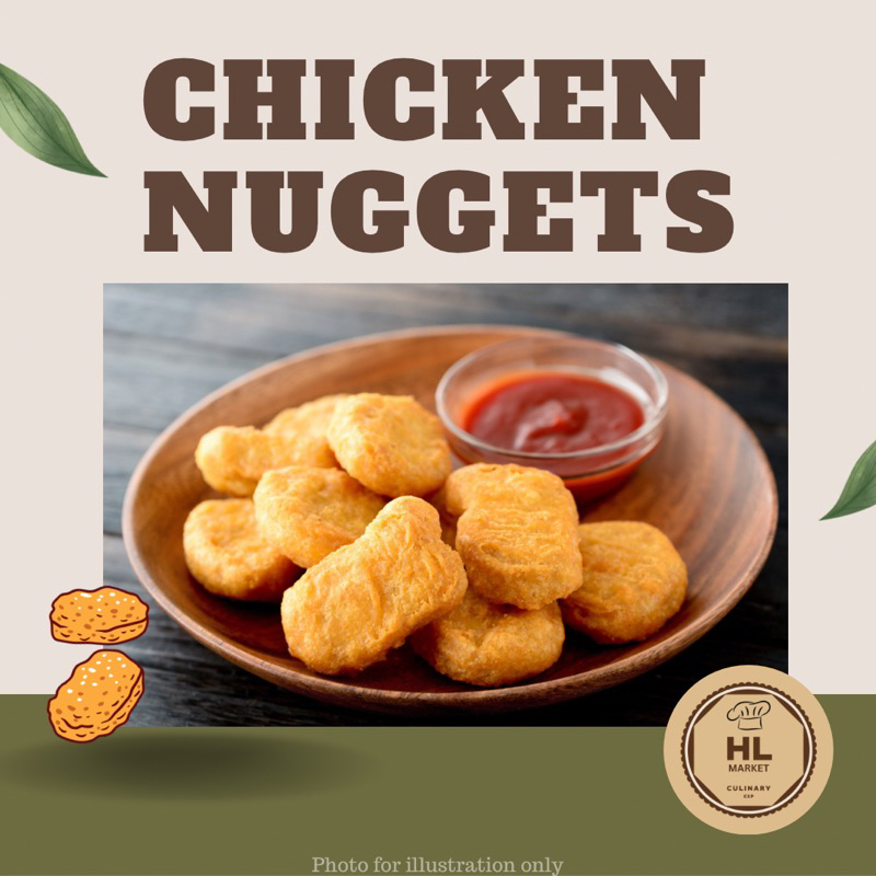 [HLmarket] Chicken Nuggets 1kg/packet (Halal) | Shopee Singapore
