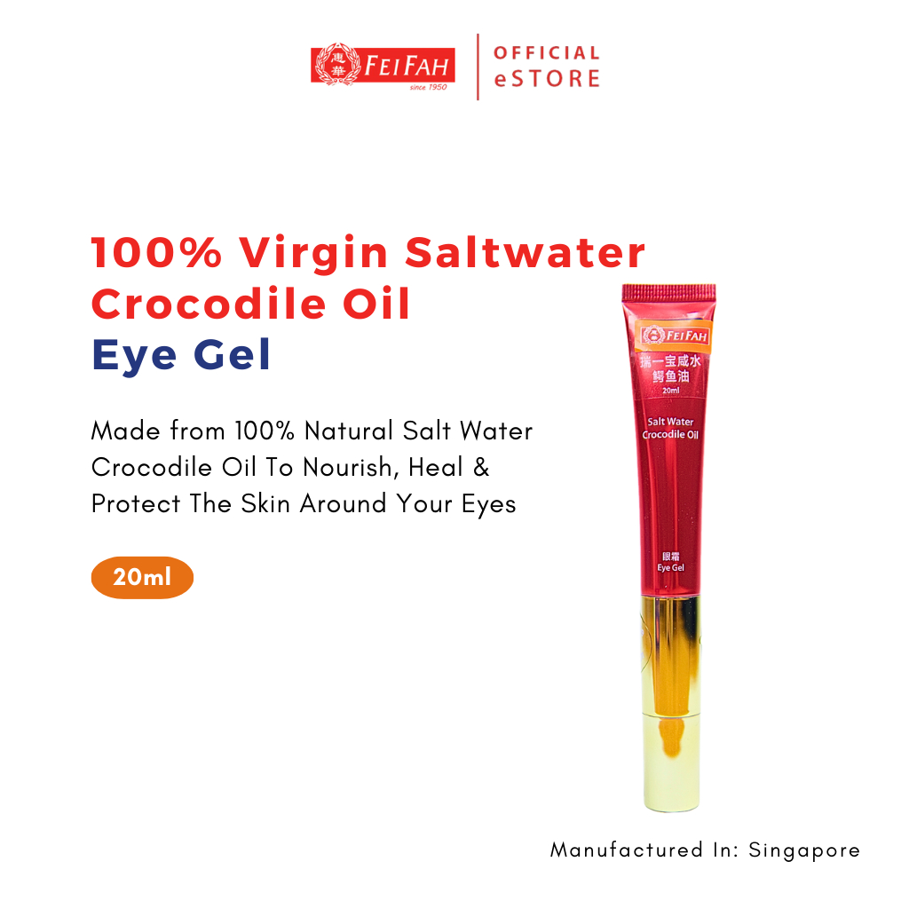 Fei Fah Saltwater Crocodile Oil Eye Gel 20ml Anti-Wrinkles Eye Bags (No ...